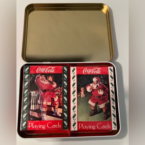 Coca Cola | Games | Coca Cola Tin With Playing Cards | Poshmark